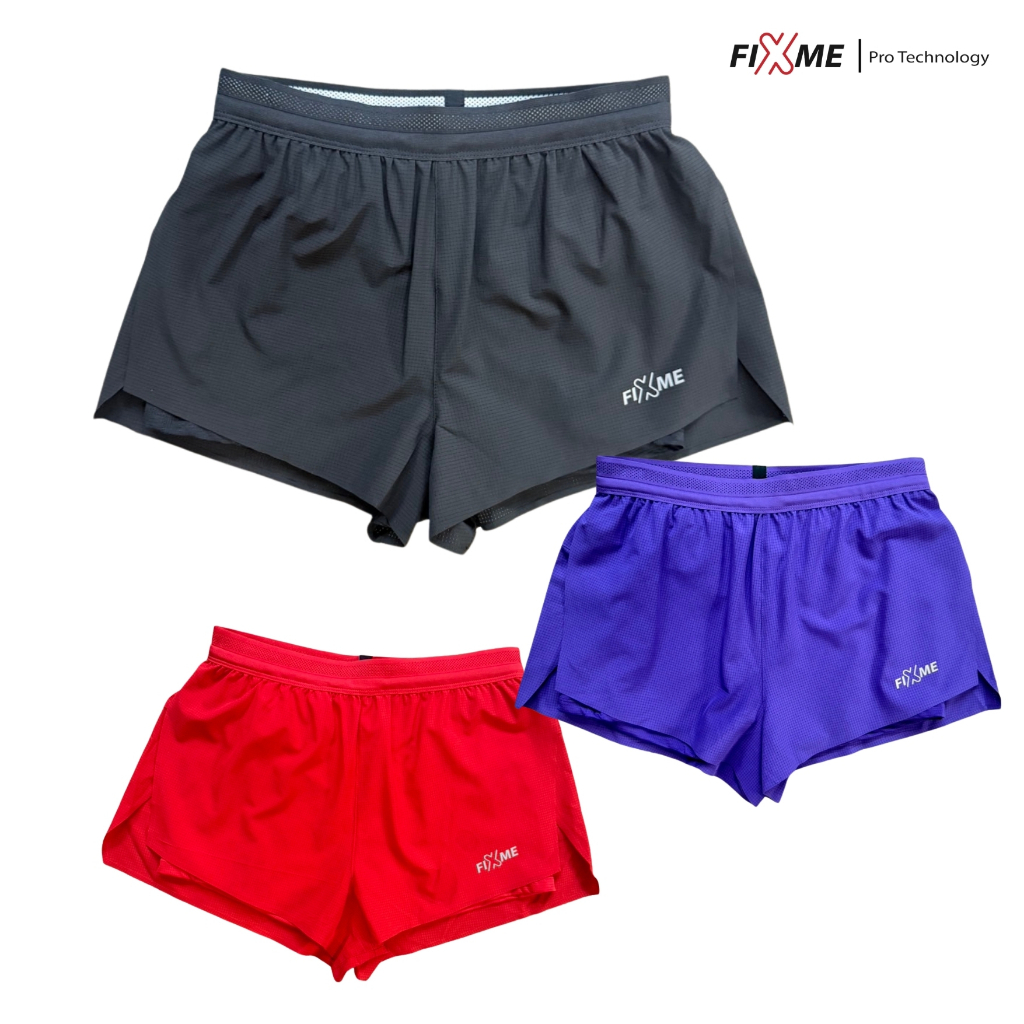 (ใหม่ล่าสุด) กางเกงวิ่ง Ninja Running Shorts ซับในขาสั้น FIXME | Shopee ...
