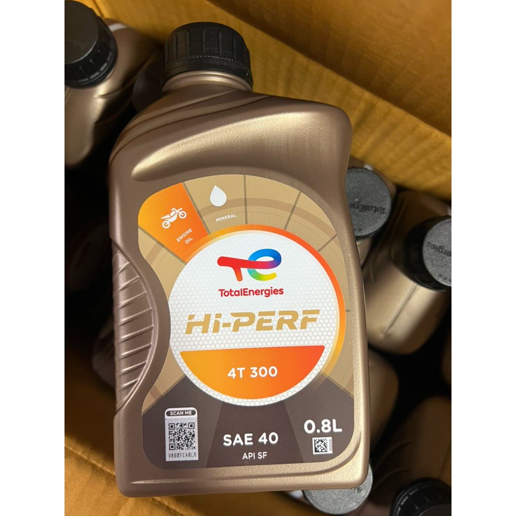 น้ำมันเครื่อง TOTAL HI-PERF 4T 300 sae 40 ขนาด 0.8 ลิตร API SF | Shopee ...