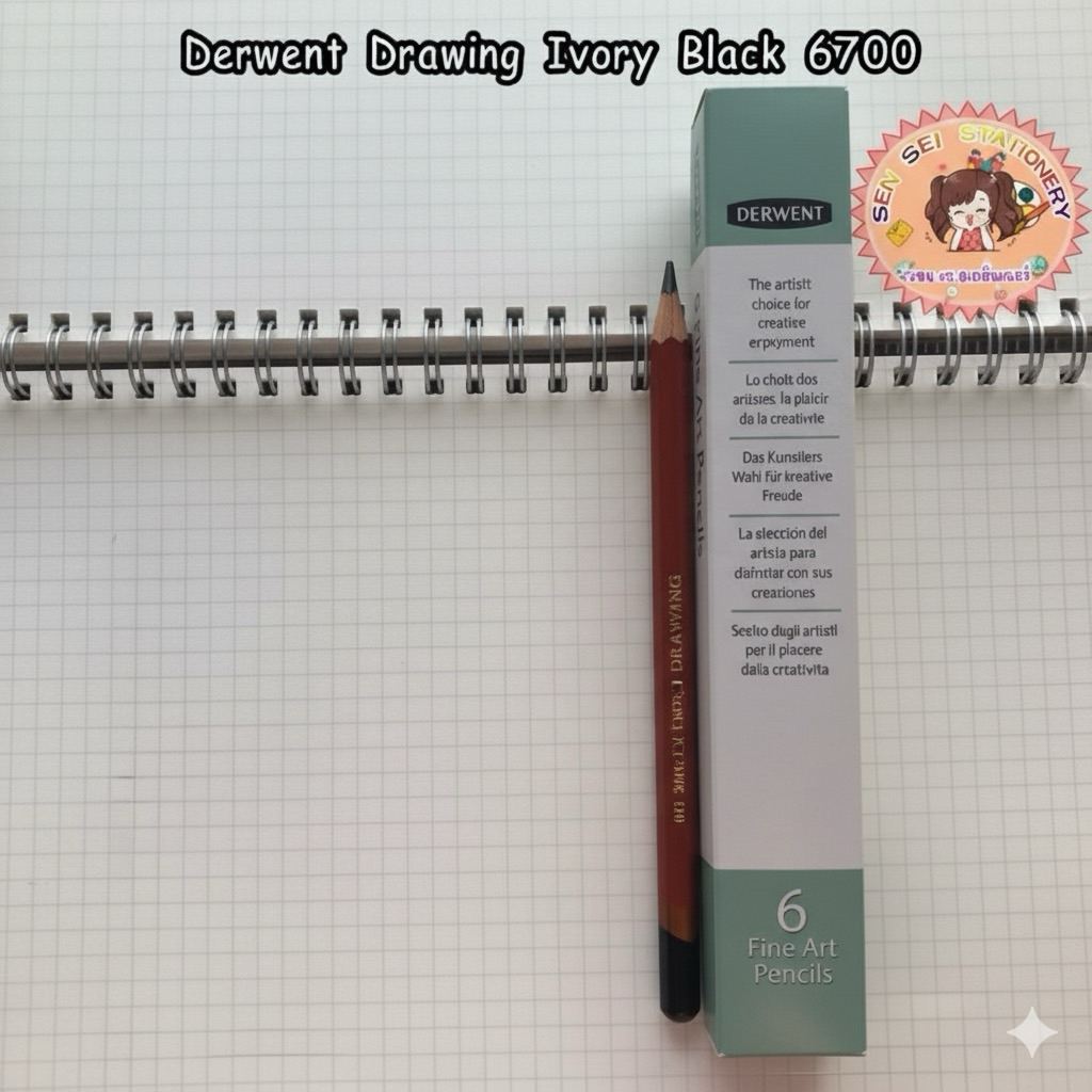 Derwent Drawing Ivory Black 6700 /1ด้าม | Shopee Thailand
