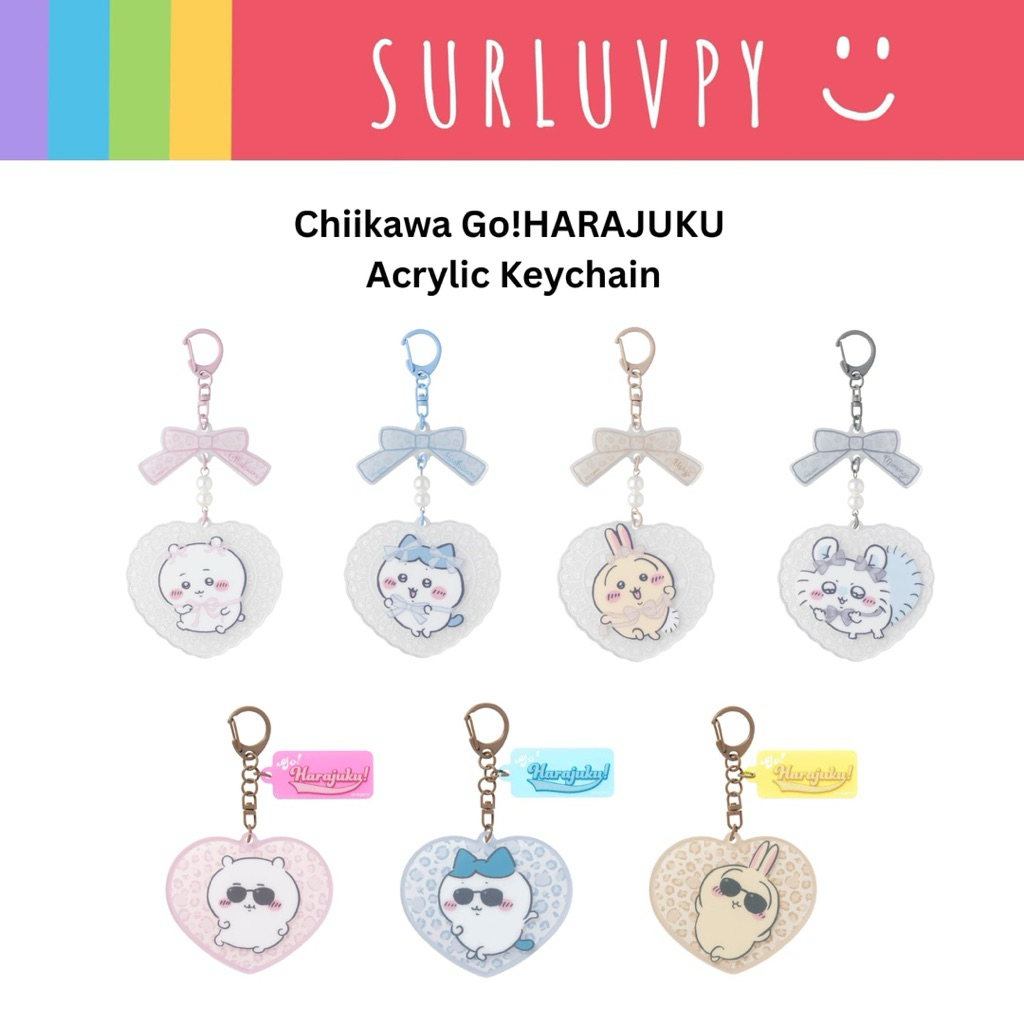 [🌈พร้อมส่ง☀️] Chiikawa Go!HARAJUKU Acrylic Keychain พวงกุญแจอะคริลิค ชี ...