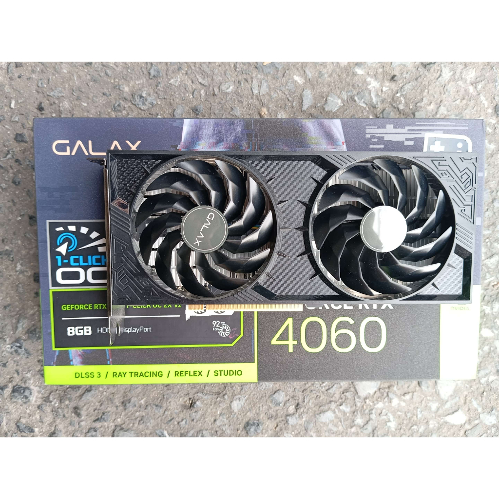 Galax RTX 4060 8gb 1-click oc ประกันไทยถึงเดือน 10/2027 | Shopee Thailand