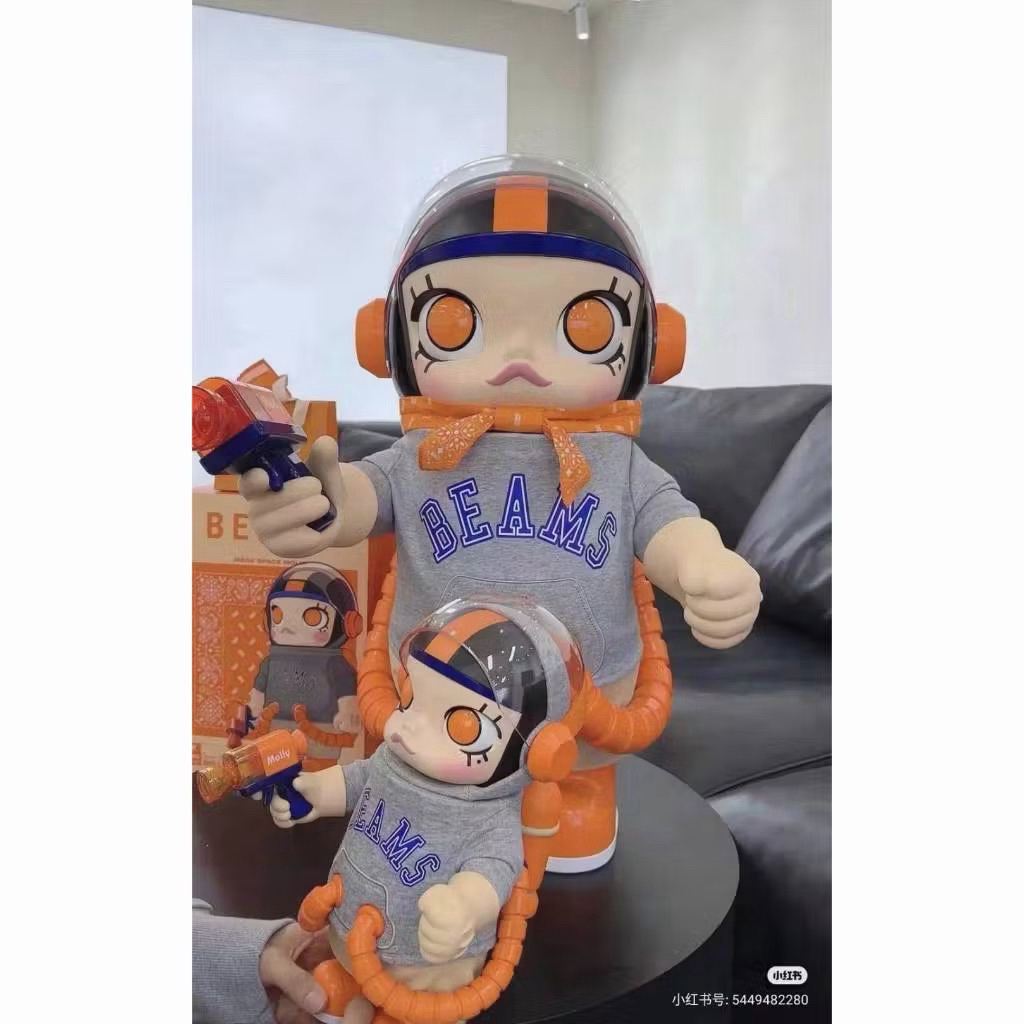 🔥พร้อมส่ง🔥ส่งไว 🇹🇭POPMART MEGA SPACE MOLLY Beams 1000% แกะตัว นอนตู้ อป ...