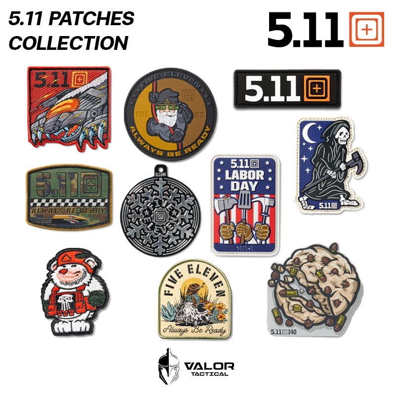 5.11 Tactical - 5.11 Patches Collection อาร์มตีนตุ๊กแก ติดเสื้อ ติด ...