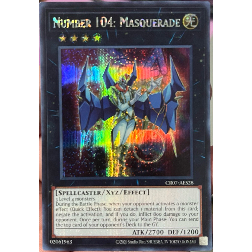 Yugioh Asia-Eng [CR07-AE093] Number 104: Masquerade (Secret Rare) การ์ด ...