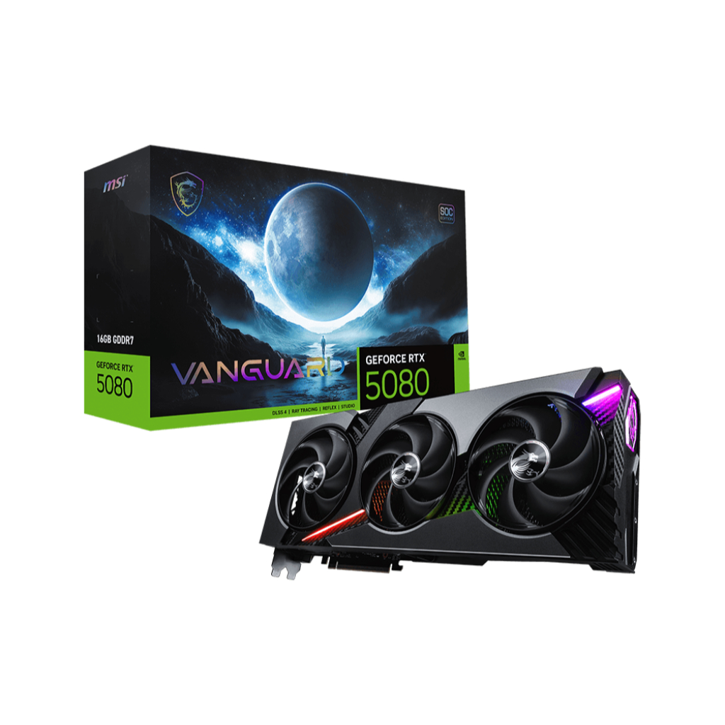 VGA MSI GEFORCE RTX 5080 VANGUARD SOC - 16GB GDDR7 | Shopee Thailand