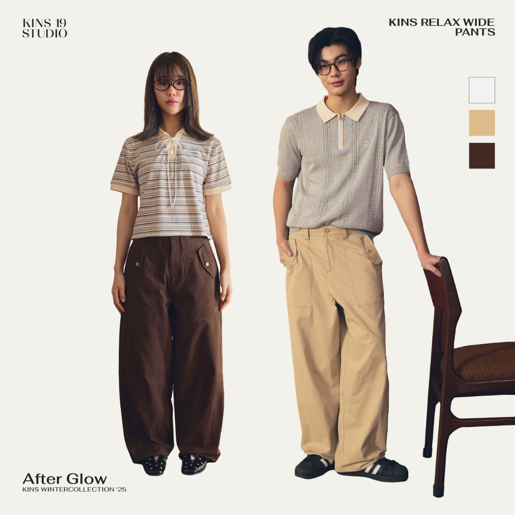 KINS 19 STUDIO | KINS Relax Wide Pants กางเกงขายาวคินส์ [KN229 ...