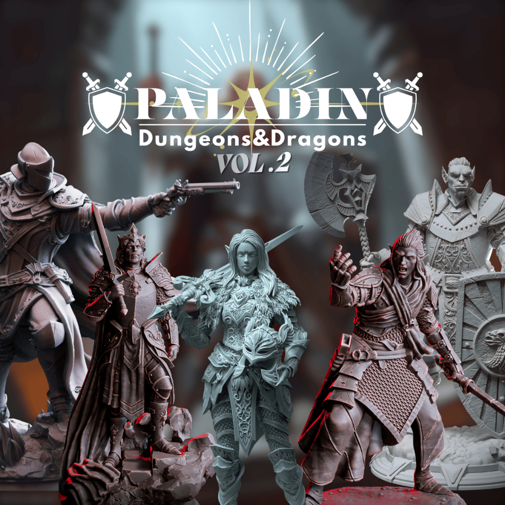 Dnd miniature Dungeon and dragons PALADIN CLASS [VOL.2] | Shopee Thailand