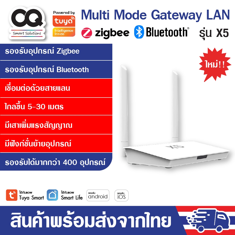 Tuya Lan Wired Multi-Mode Gateway รุ่น X5 สำหรับเชื่อมต่ออุปกรณ์ Zigbee ...