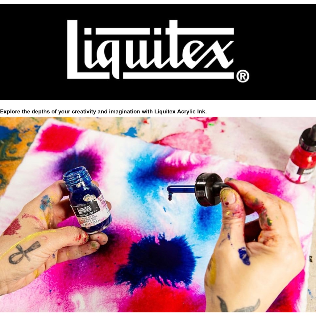 Liquitex Acrylic Dropper Ink 30 ml. I สีหมึกอะคริลิคแบบน้ำเหลว มีฝาดรอป ...