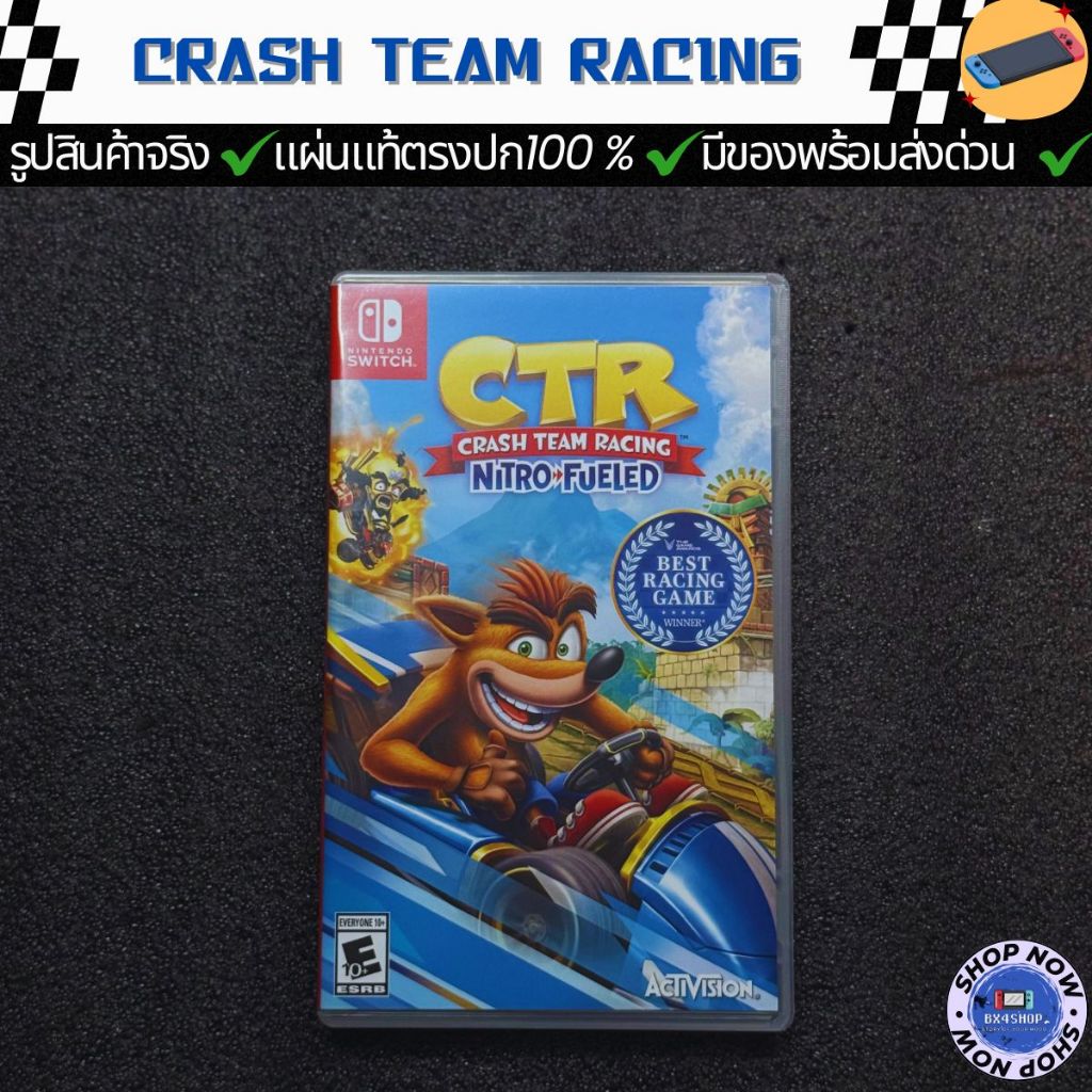 แผ่นเกม Nintendo switch ( CTR crash team racing ) มือ2 ของแท้ตรงปก ...