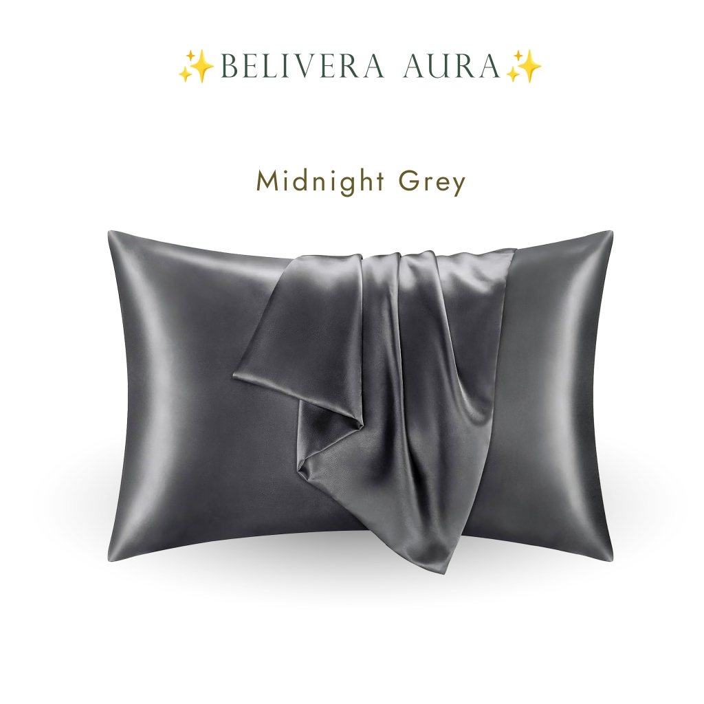 Pillow Case Ice Silk Satin BELIVERA Aura, ปลอกหมอนไหมน้ำแข็ง ลดสิว หน้า ...