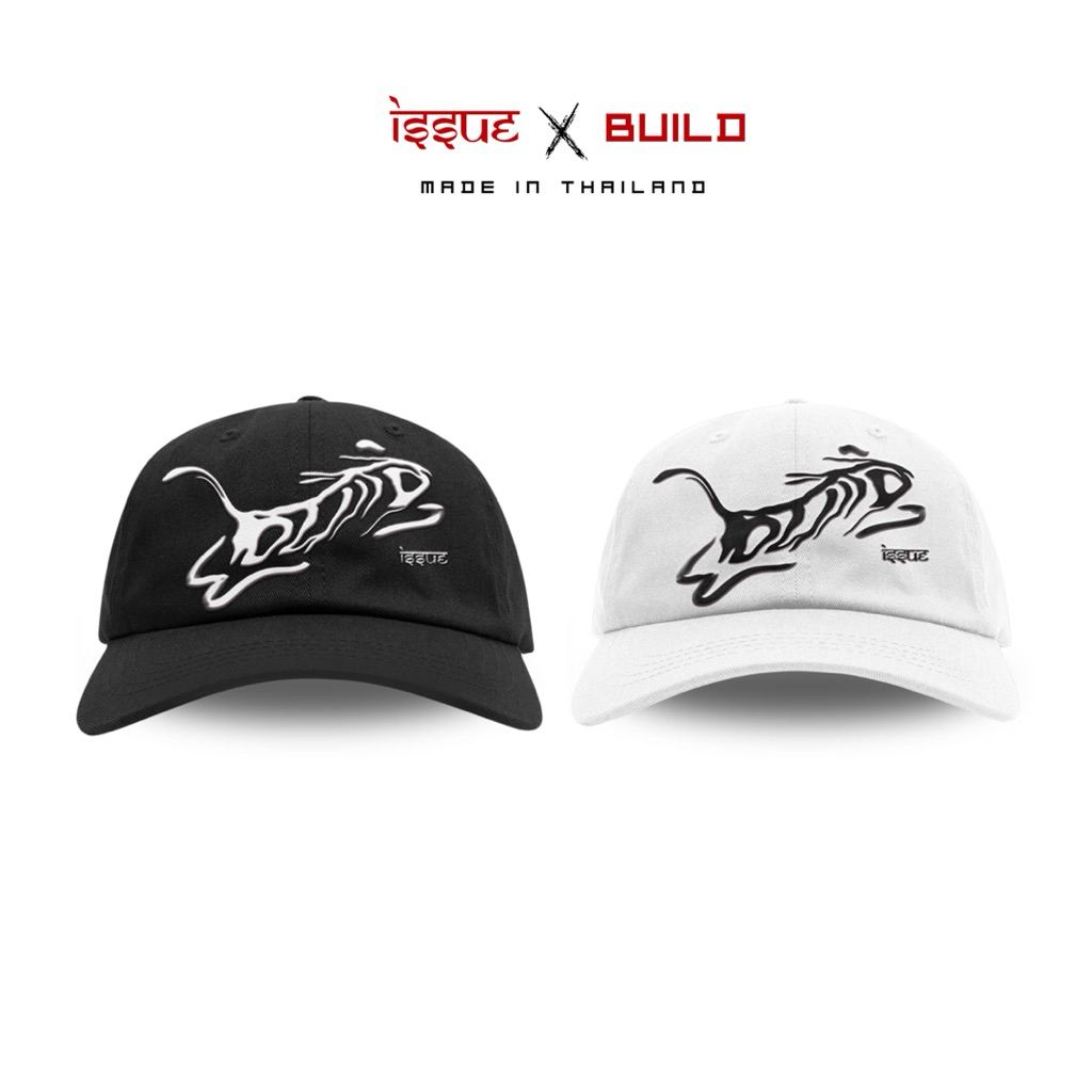 ISSUE THAILAND X BUILD CAP BLACK/WHITE | Shopee Thailand