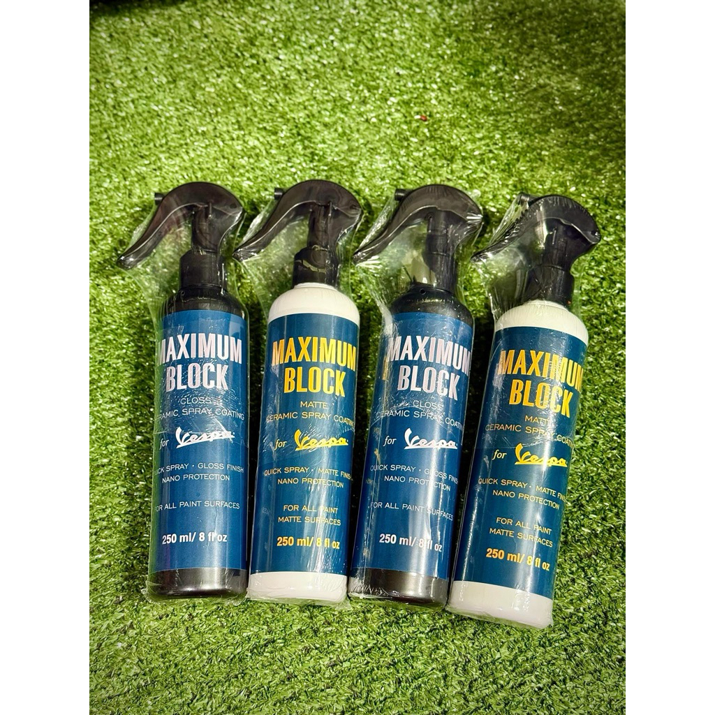 MAXIMUM BLOCK สเปรย์เคลือบสีเงาเคลือบสีด้านรถเวสป้า | Shopee Thailand