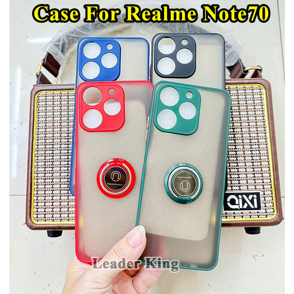 เคส กันกระแทก ตั้งได้ สำหรับ Realme Note70 15 5G C75/C75X C63/C61 C71 Note60 Note60X C53/C51 ...