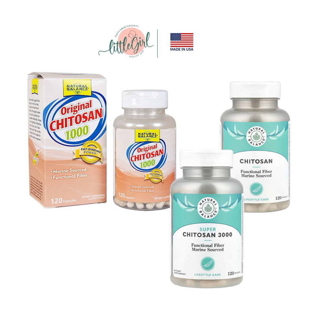 (พร้อมส่ง) ไคโตซาน Natural Balance Original Chitosan 1,000 mg 120 ...