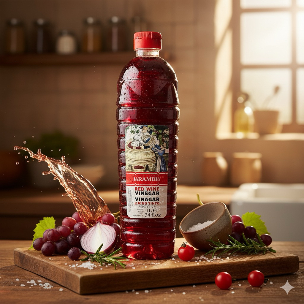 น้ำส้มสายชูหมัก จากไวน์แดง LaRAMBLA RED WINE VINEGAR 1Lt. ขนาด 1 ลิตร ...