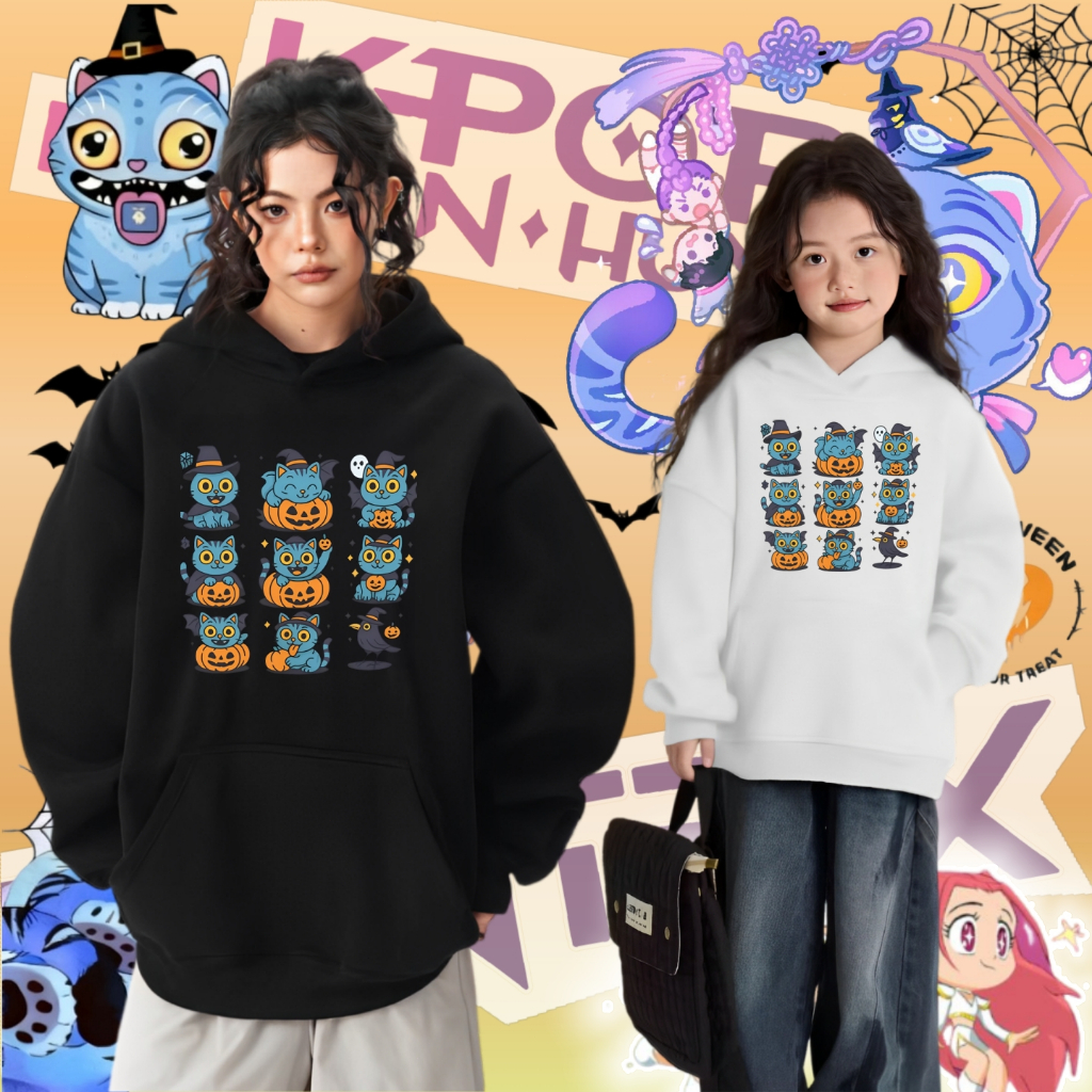 2025 สื้อฮู้ดเด็ฮาโลวีน เสื้อฮู้ดสายไอดอลด้ Kpop Demon Hunter x ...