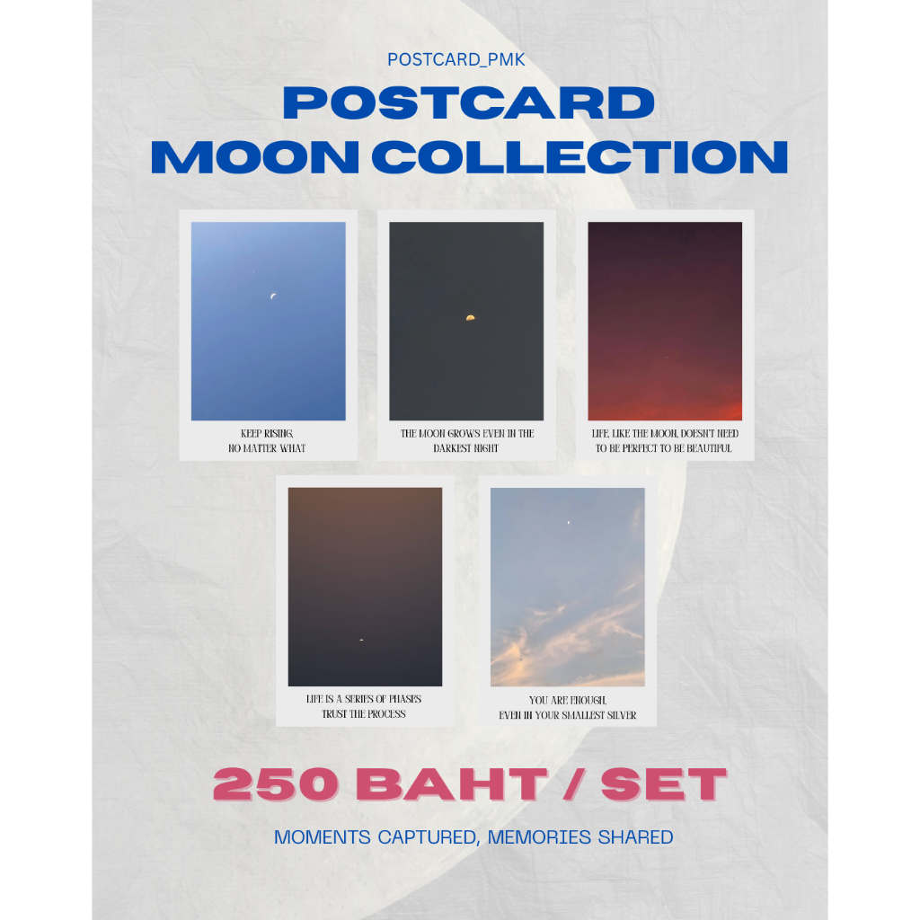 Set Postcard Moon Collection - เซตโปสการ์ดคอลเลคชั่นพระจันทร์ | Shopee ...