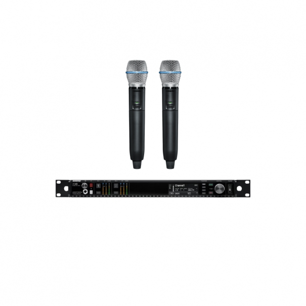 SHURE AD24DA/B87A ชุดไมโครโฟนไร้สายแบบดิจิตอล พร้อมไมค์ BETA87A จำนวน 2 ...