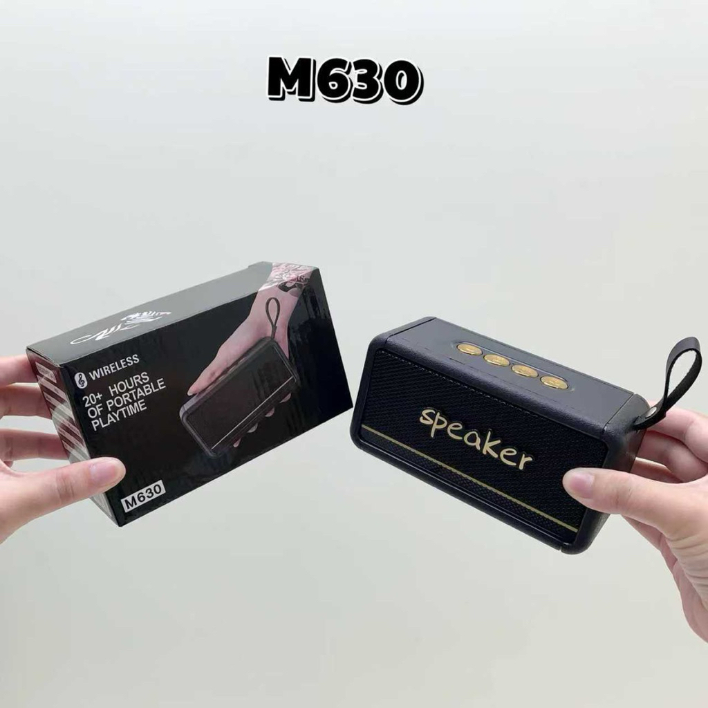 ลำโพง M630 ลำโพงบลูทูธ พร้อมสายหิ้ว ลำโพงไร้สาย 8W ลำโพงพกพา พร้อมส่งใน ...