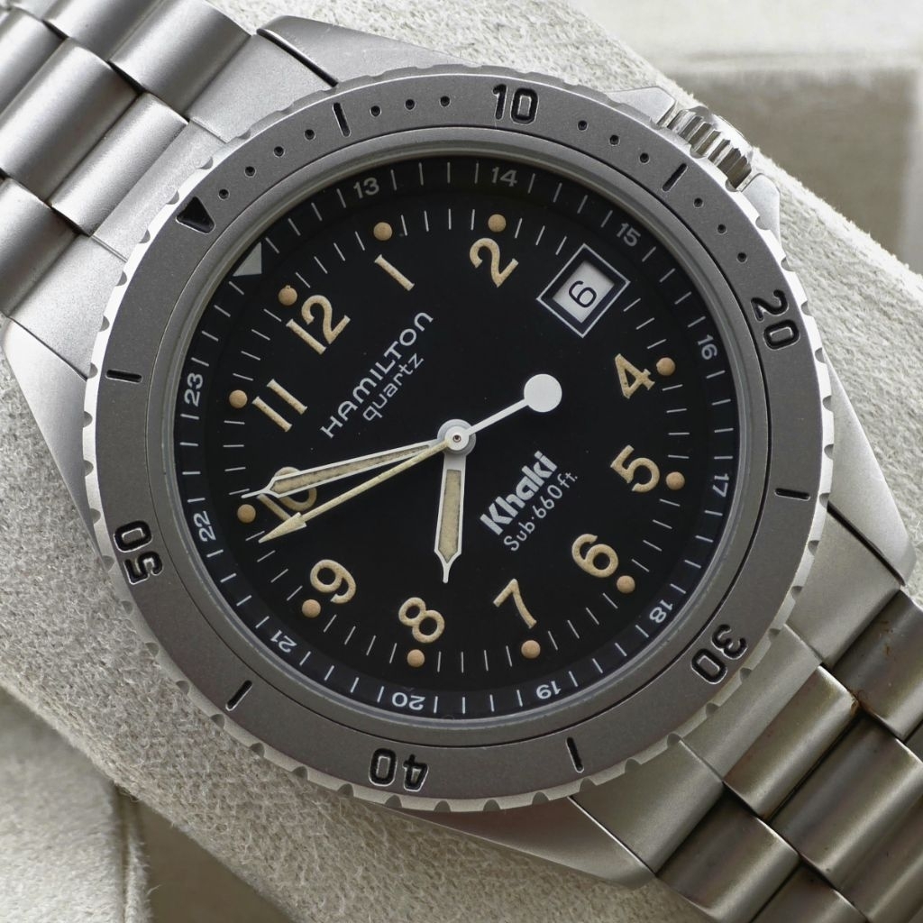 Hamilton Khaki Sub 660ft Quartz Ref. 9745B | Shopee Thailand