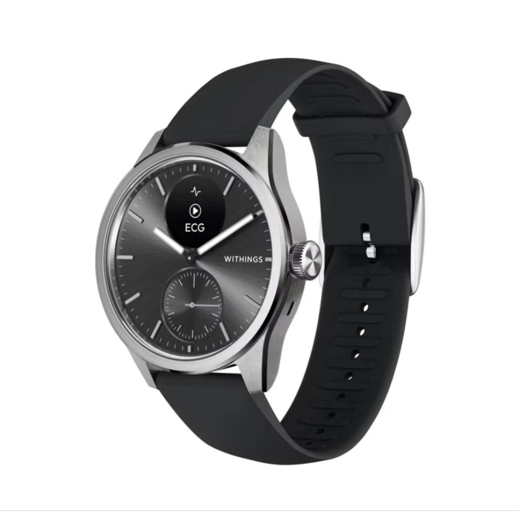 smartwatch withings scanwatch 2 42mm สีดำ certified open box condition ...