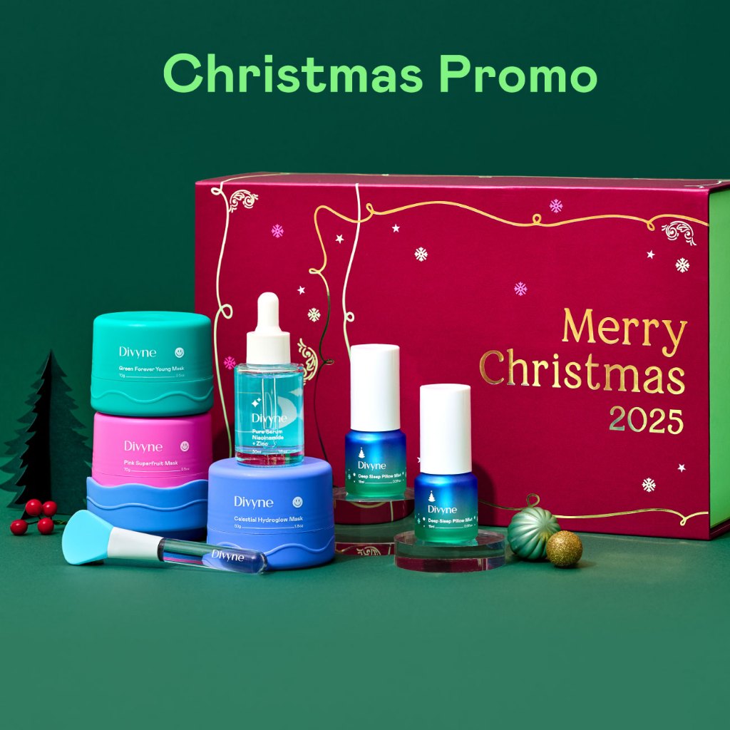 DIVYNE Christmas Promo Skincare Set | เซตสกินแคร์คริสต์มาส มาส์กและเซ ...