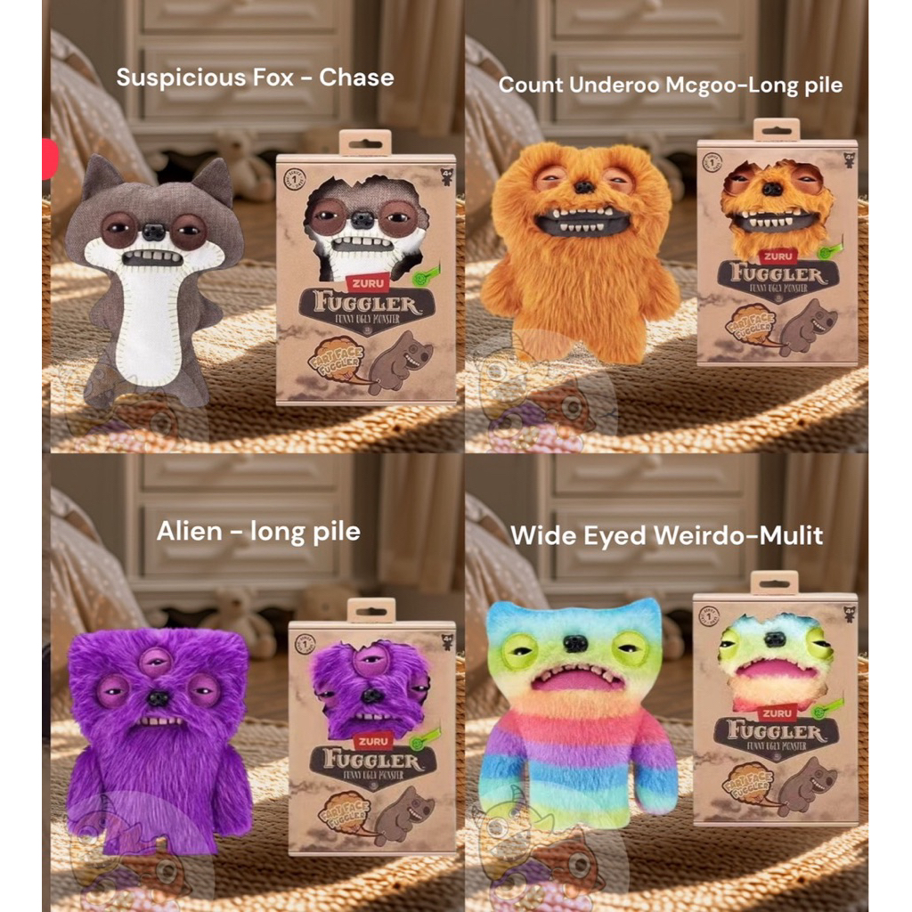 ตุ๊กตาFuggler Funny Ugly Monster Rainbow ตัวตดมีเสียง | Shopee Thailand