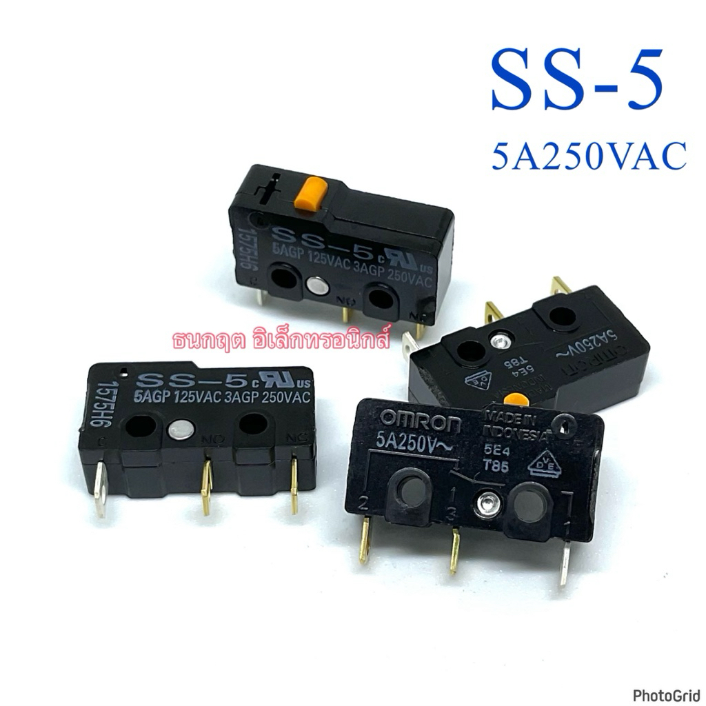 ลิมิต สวิตช์ Omron SS-5 pin 3-foot micro-motion limit switch(ราคาต่อ1 ...