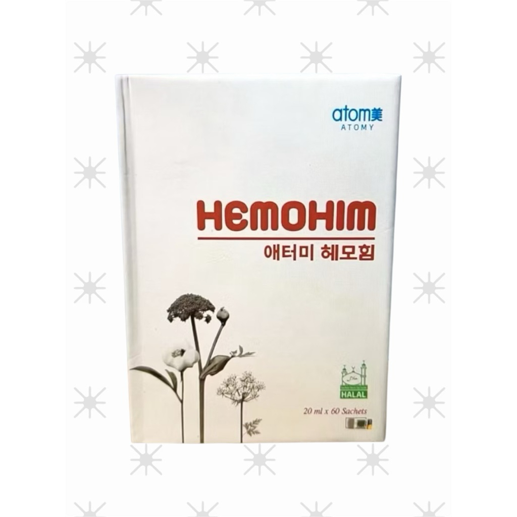 ผลิตภัณฑ์เสริมอาหาร อะโทมี่ เฮโมฮิม หนึ่งกล่องใหญ่ 60ซอง Atomy HemoHIM ...