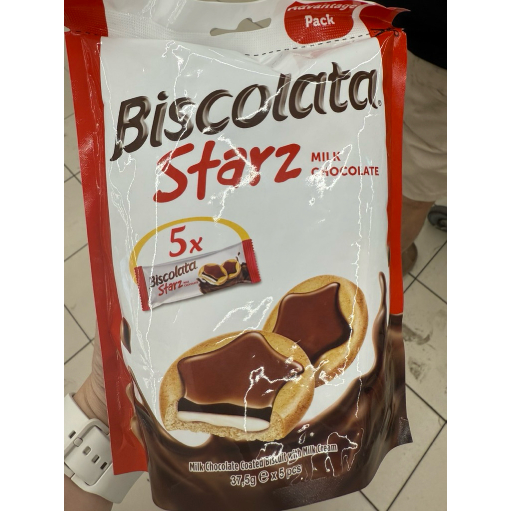 Biscolata Starz Milk Chocolate 1 ถุง มี 5 ซอง | Shopee Thailand