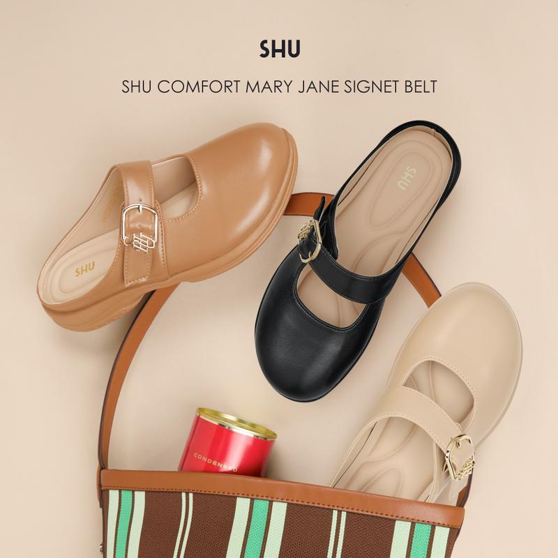 SHU COMFORT MARY JANE SIGNET BELT รองเท้า | Shopee Thailand