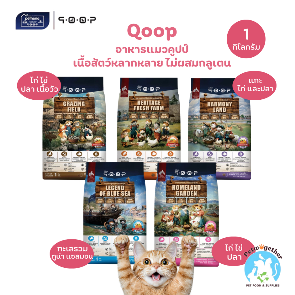 QOOP คูปป์ อาหารแมวคูปป์ สำหรับแมวทุกช่วงวัย ทานได้ตั้งแต่ 2 เดือนขึ้น ...