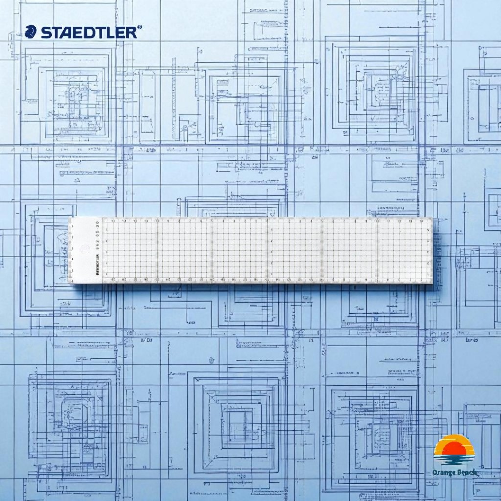 STAEDTLER Layout Grid Ruler 962 05/ผลิตในญี่ปุ่น/คุณภาพระดับมืออาชีพ ...