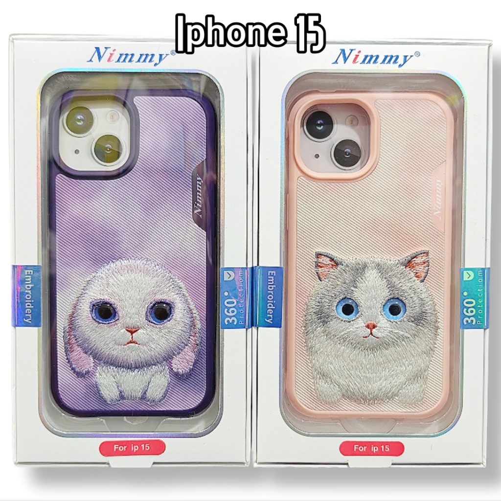 Nimmy Case Iphone 15 Big Eyes series Cat - เคสไอโฟน 15 ลายกระต่ายกับแมว ...