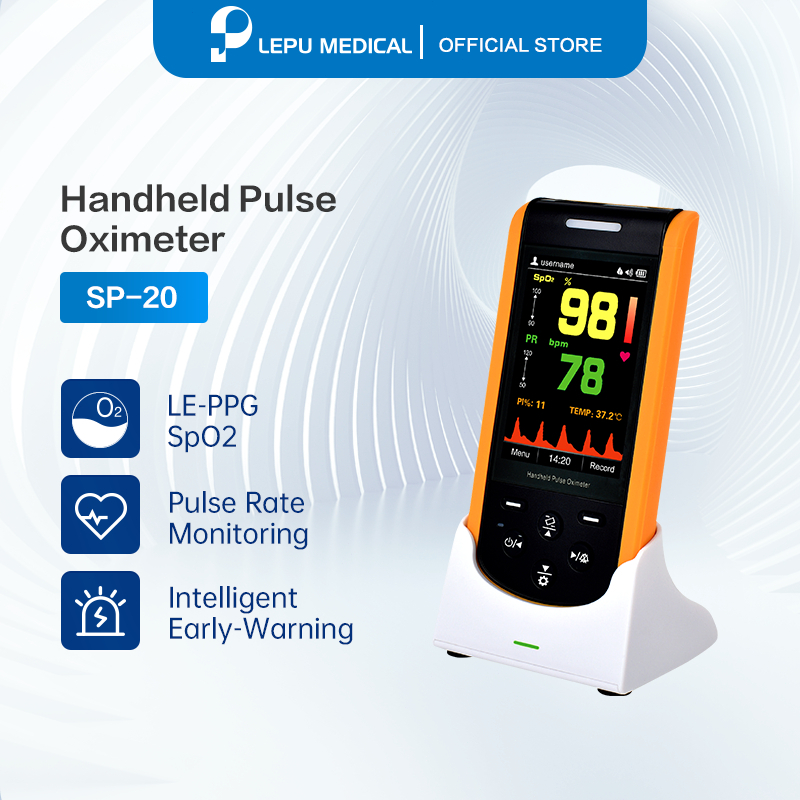 Lepu Digital Bluetooth APP Rechargeable Handheld Pulse Oximeter SpO2 ...