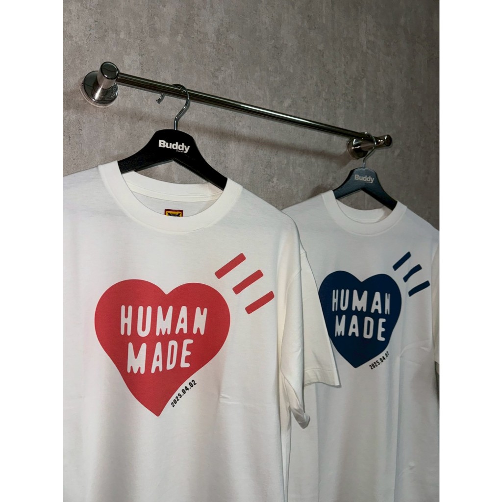 HUMAN MADE Daily s/s tee 2025 (Red,Navy) (ของแท้ 100% ตรงจากชอป ...
