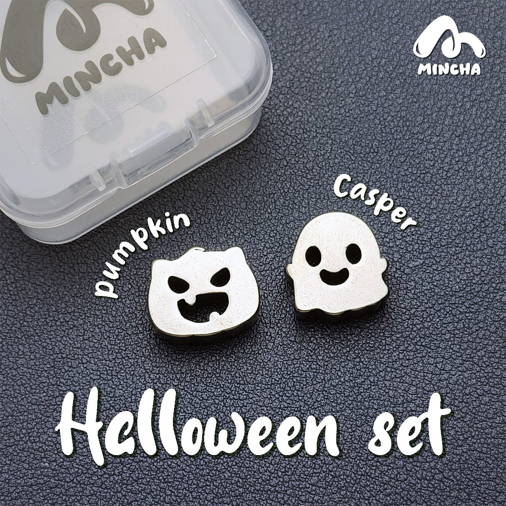 Mincha Halloween Set ลูกร่อนผงมัทฉะ ลูกสแตนเลสร่อนชา พร้อมกล่องเก็บ ...