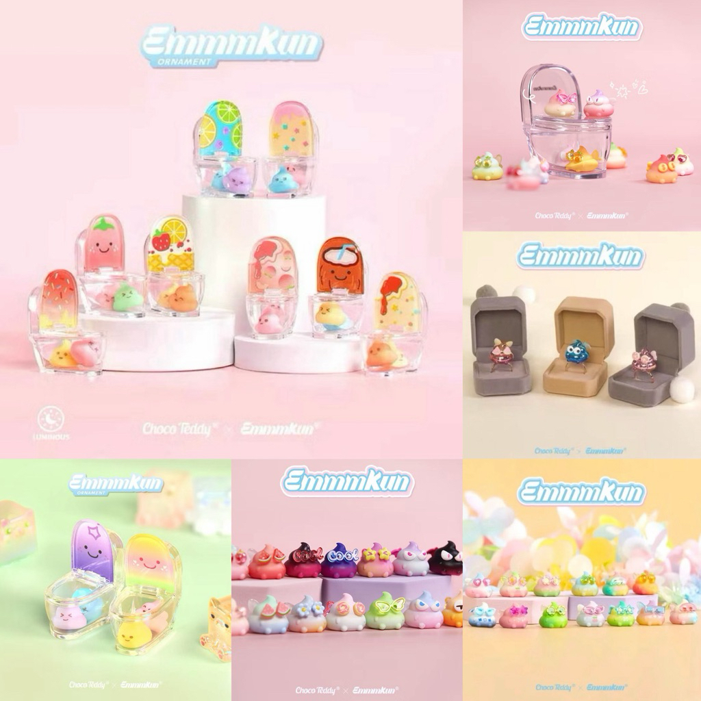 Choco Teddy X Emmmkun Eye Star Fantasy Series โมเดลอุนจิจิ๋ว บีนจิ๋ว ...