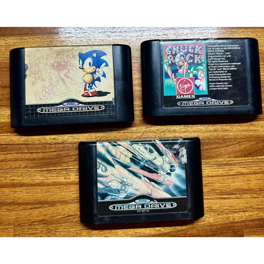 ตลับเกมส์ Megadrive Sonic , Shuck Rock , Hellfire มือ 2 สภาพดี | Shopee ...