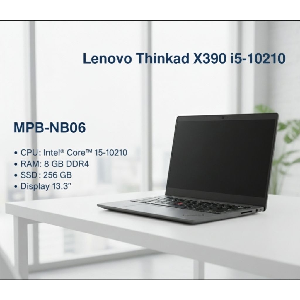 Lenovo ThinkPad X390 | Core i5-10210 | RAM 8GB | SSD 256GB | จอ 13.3 ...
