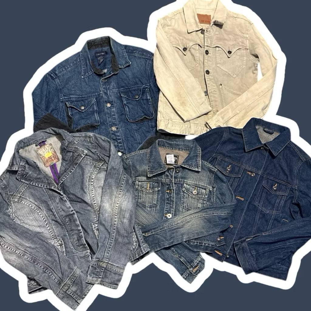 รวมเสื้อคลุมยีนส์งานวินเทจ มือสอง Collection of vintage and second-hand ...