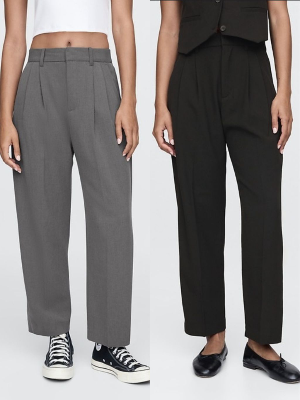 Gap 365 high rise Taper กางเกงขายาวทรงขาตรง | Shopee Thailand