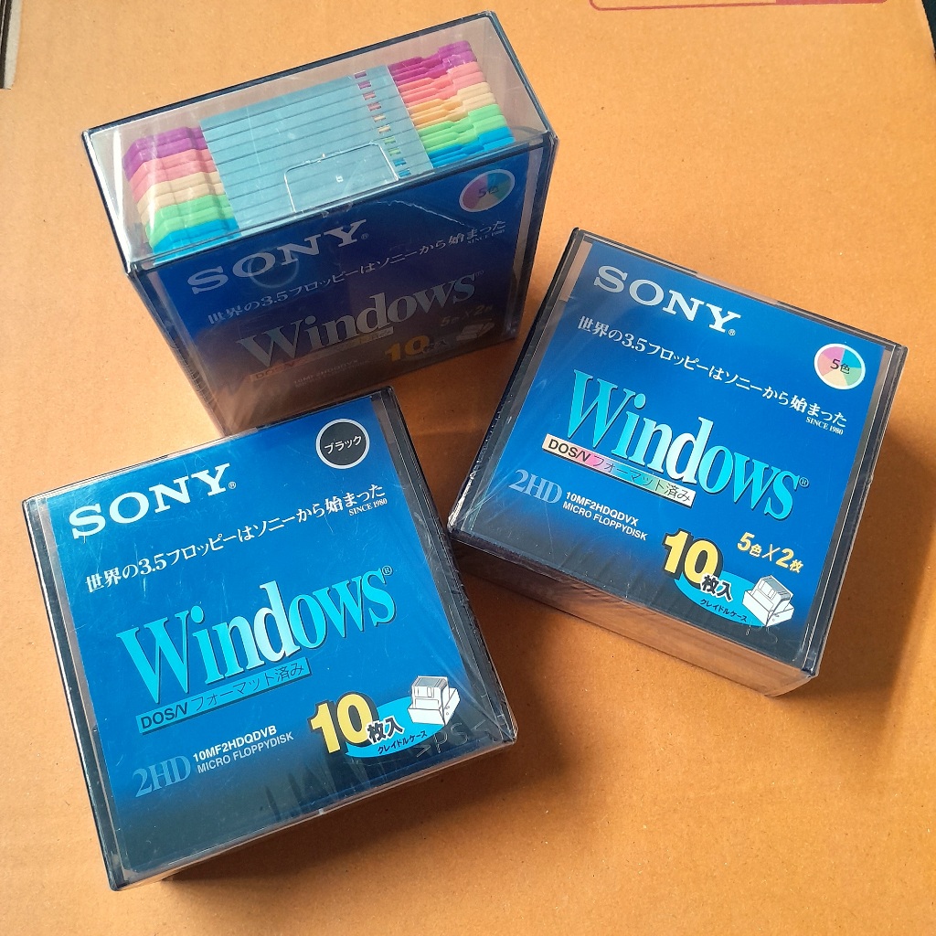 แผ่นฟลอปปีดิสก์ Floppy Disk ยี่ห้อ Sony 3.5." 1.4MB 10 แผ่น/กล่อง ...