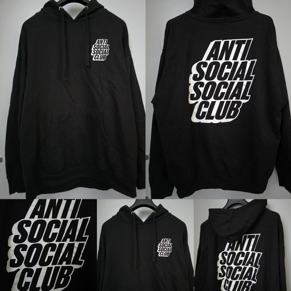 [ ของแท้ ] เสื้อกันหนาวฮู้ดดี้ ASSC Anti social social club (Size XL 52 ...