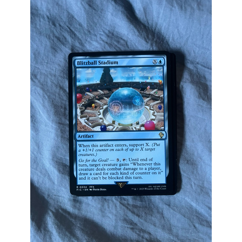 การ์ด MTG Blitzball Stadium Blue Magic the Gathering EDH รุ่น FIC สภาพ ...