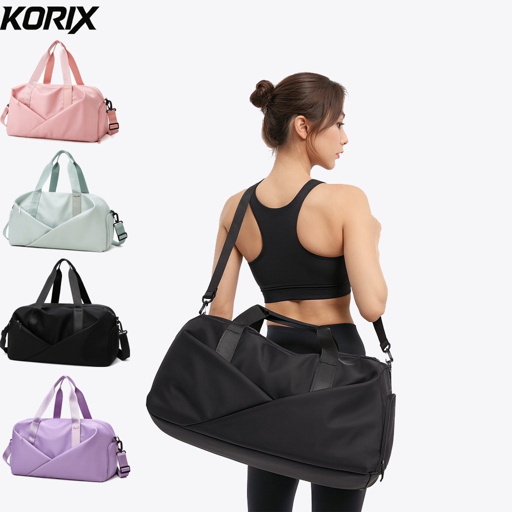 Korix กระเป๋าไปฟิตเนส มีช่องใส่รองเท้า สำหรับยิม ออกกำลังกาย กีฬา ...