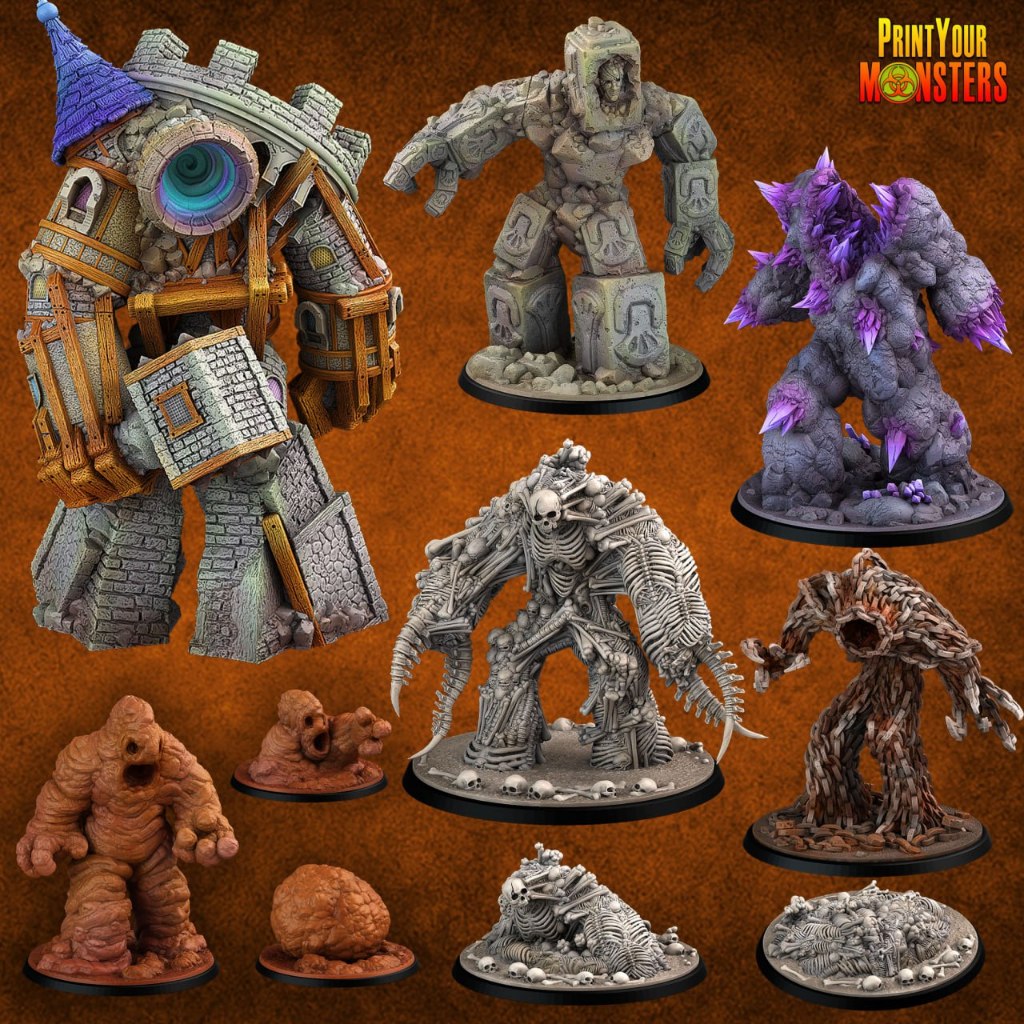 Golem Pack : Collection : Miniature Resin โมเดลบอร์ดเกม ผลิตตามสั่ง ...
