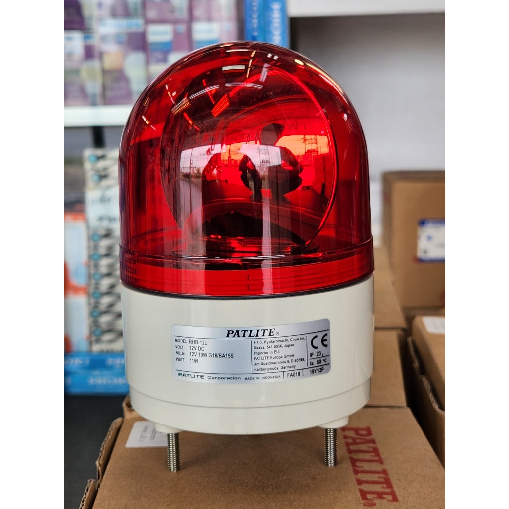 RH-12L PATLITE WARNING LIGHT 12VDC RED | Shopee Thailand