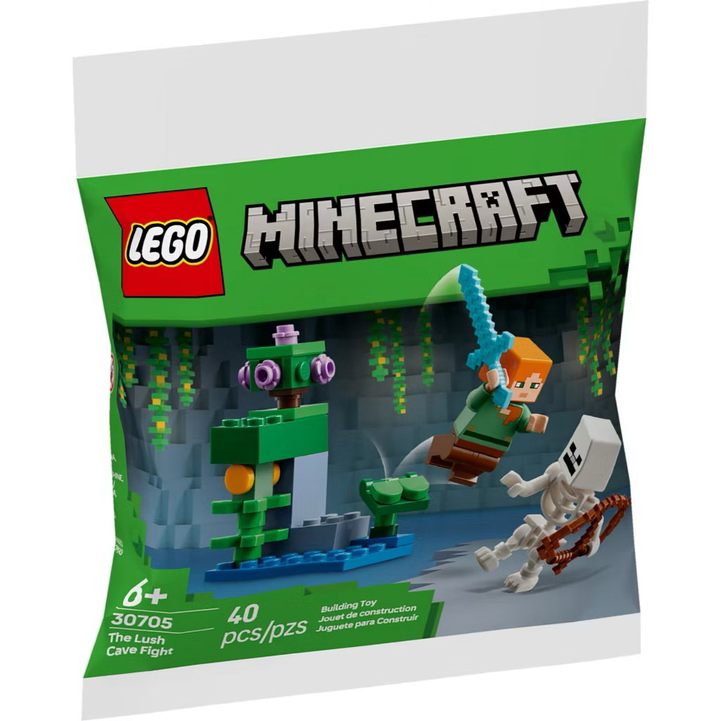 LEGO Minecraft Polybag 30705 The Lush Cave Fight by Bricks_Kp | Shopee ...